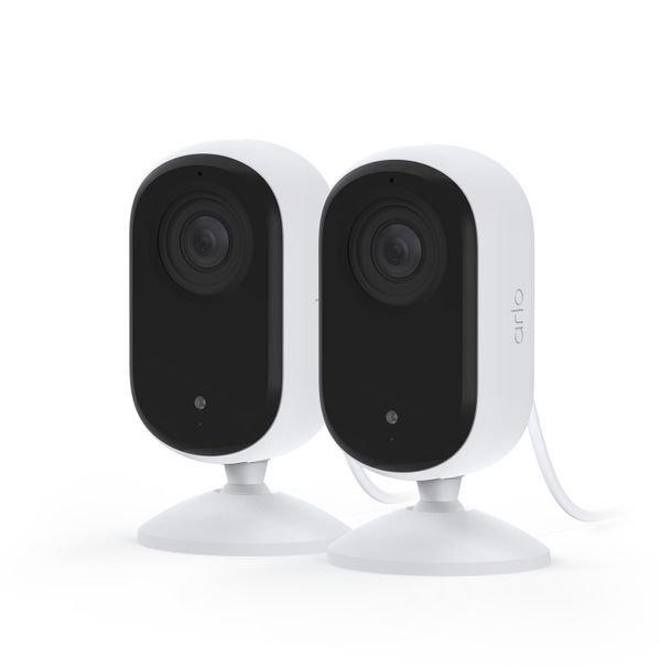 ARLO Essential (Gen.2) 2K Indoor Security Camera - 2 Camera Kit - White ...